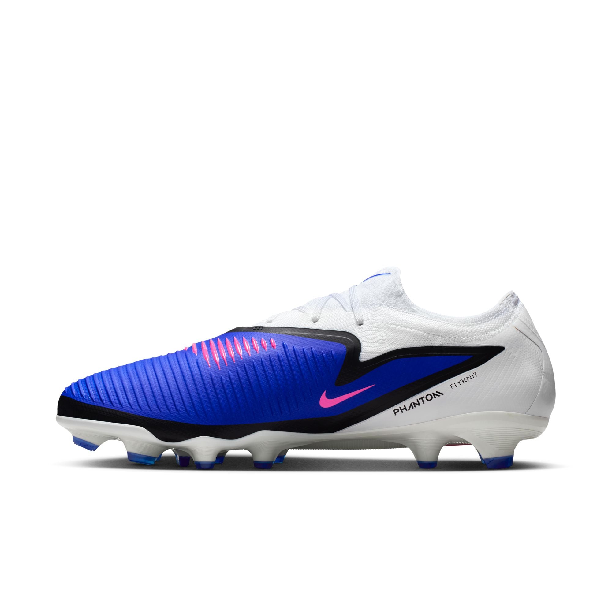 Nike Phantom 6 Low Pro FG Firm Ground Soccer Cleats -Racer Blue/Pink ...