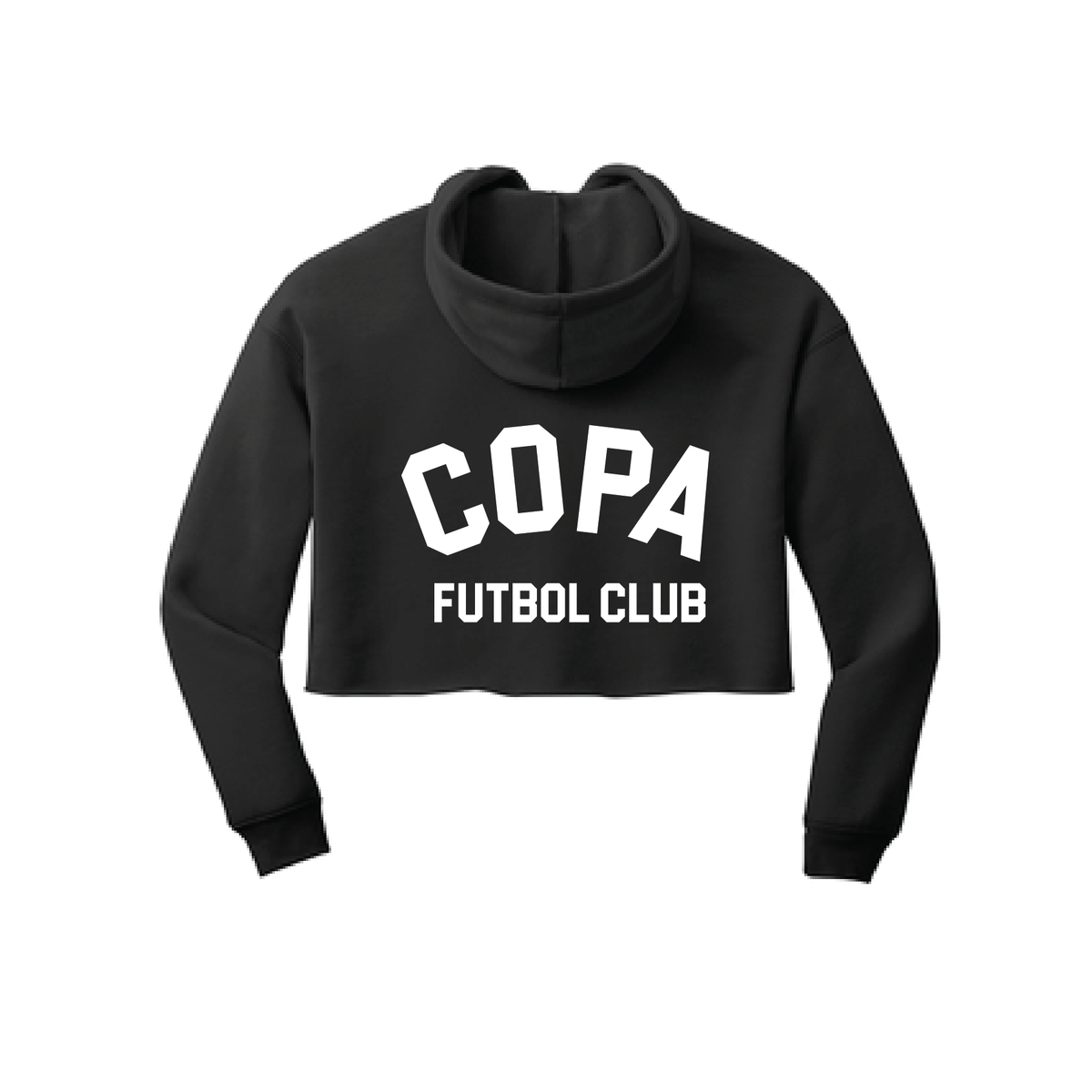 FC Copa FAN Bella+Canvas Lifestyle Crop Hoodie Black – Soccer Zone USA