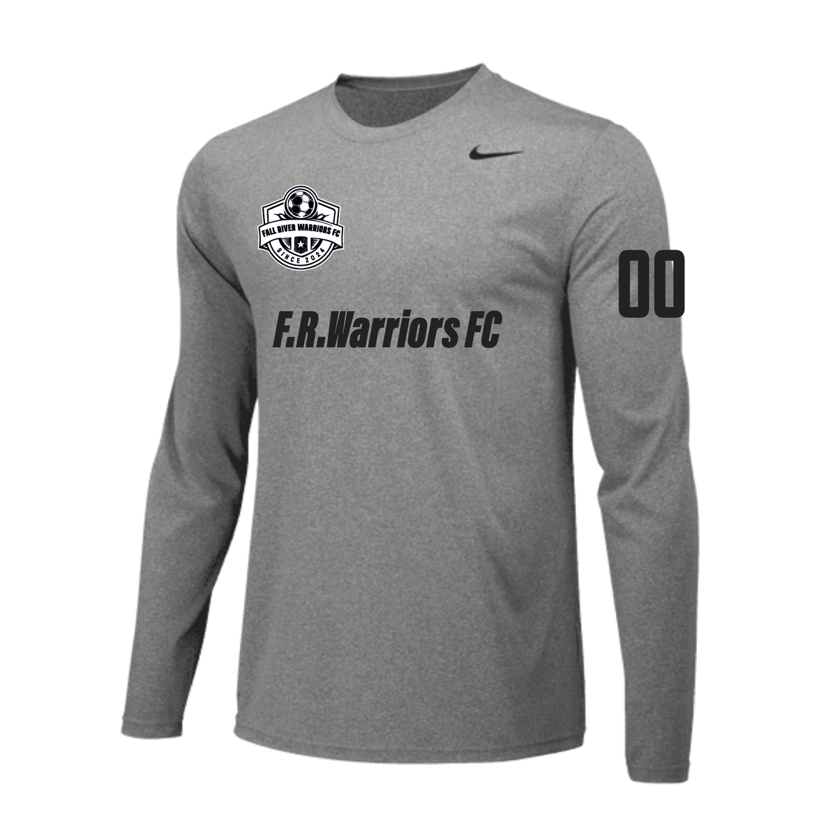Fall River Warriors FC Nike Legend LS Shirt Grey – Soccer Zone USA