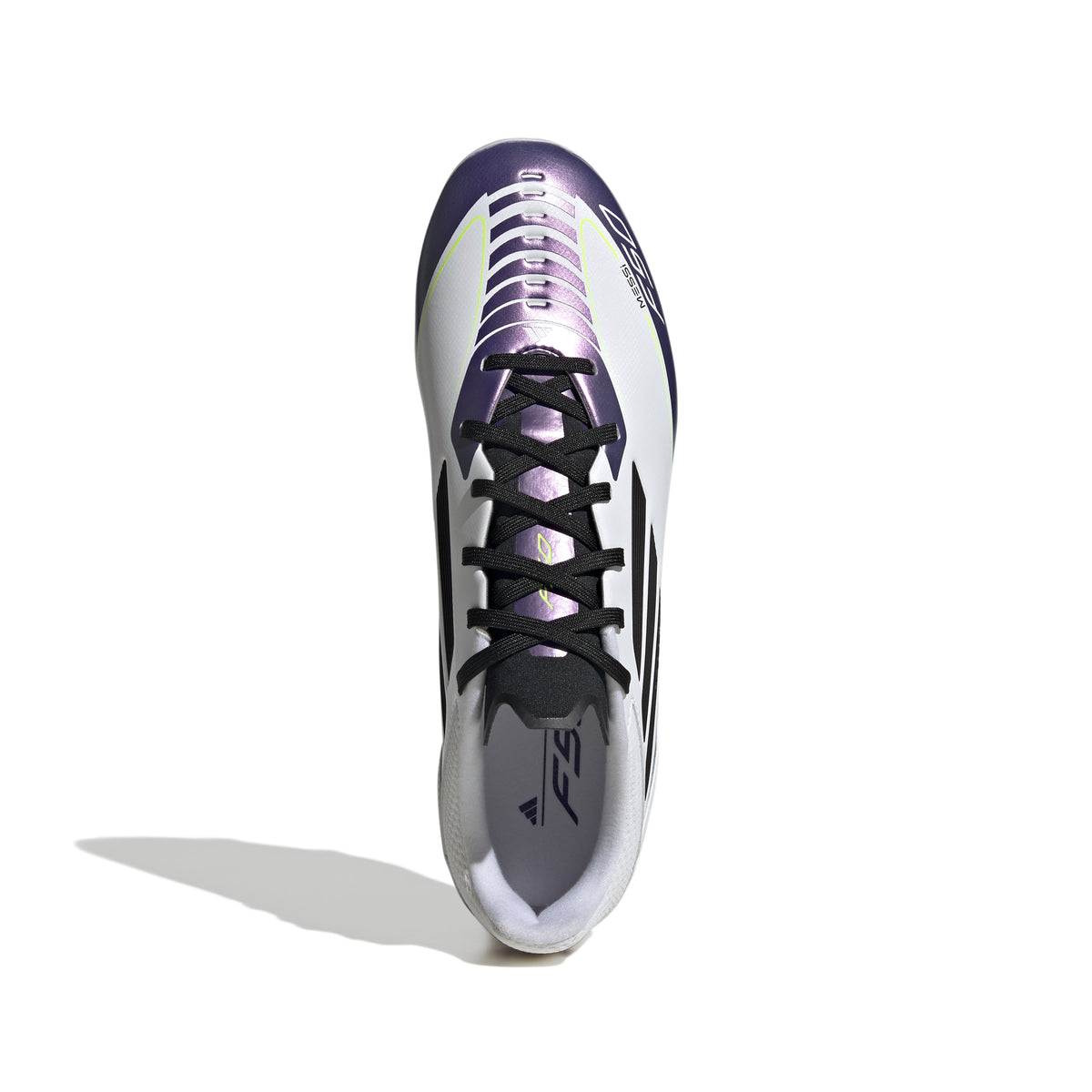 adidas F50 League FG Messi- White/ Core Black/ Unity Purple IE9073 ...