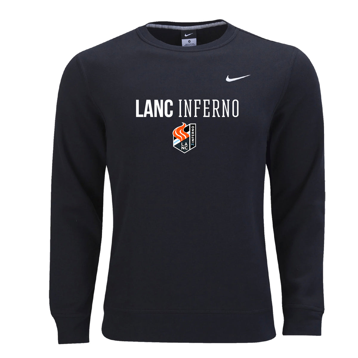 Lancaster Inferno "Supporters" Nike Team Club Fleece Sweatshirt Black ...
