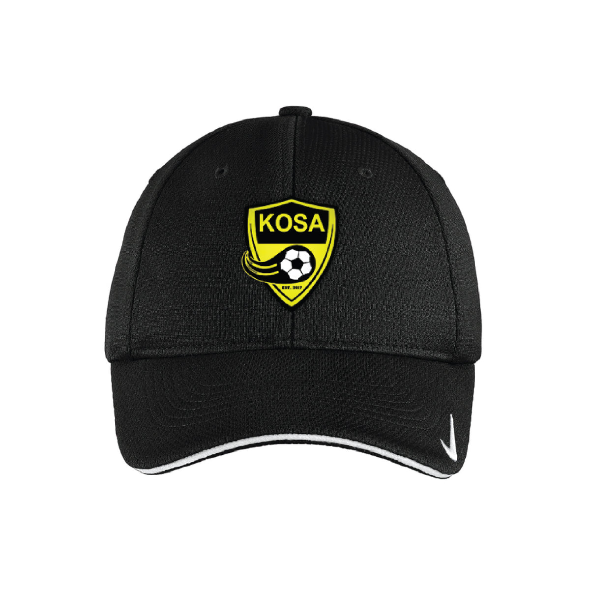 KOSA SC NOSA Nike Dri-FIT Mesh Swoosh Flex Cap Black – Soccer Zone USA