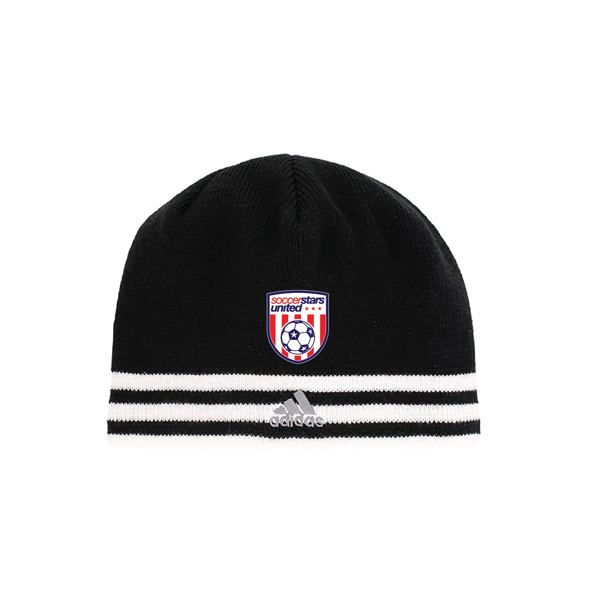 Soccer Stars United Wichita adidas Leverage Knit Beanie Black/White ...