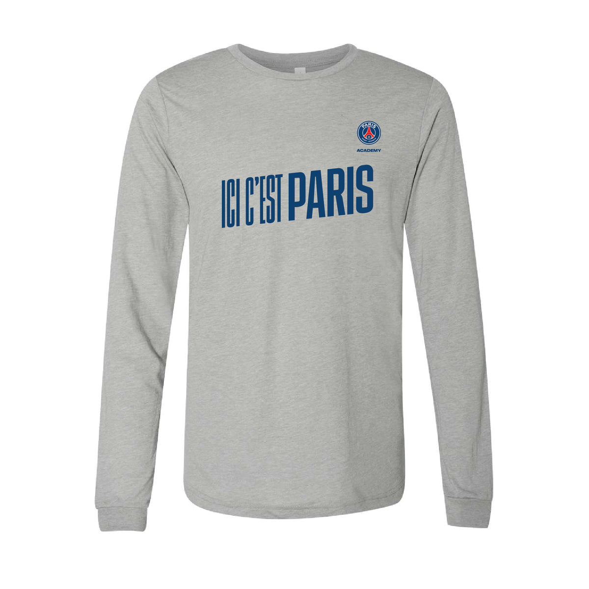 PSG Academy British Columbia Paris ICI C'EST Long Sleeve T-Shirt Grey ...