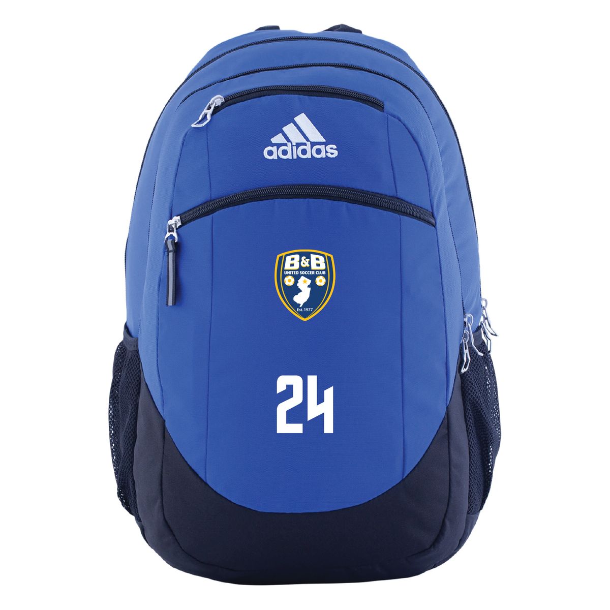 B & B United Soccer Club adidas Striker II Backpack - Royal – Soccer ...