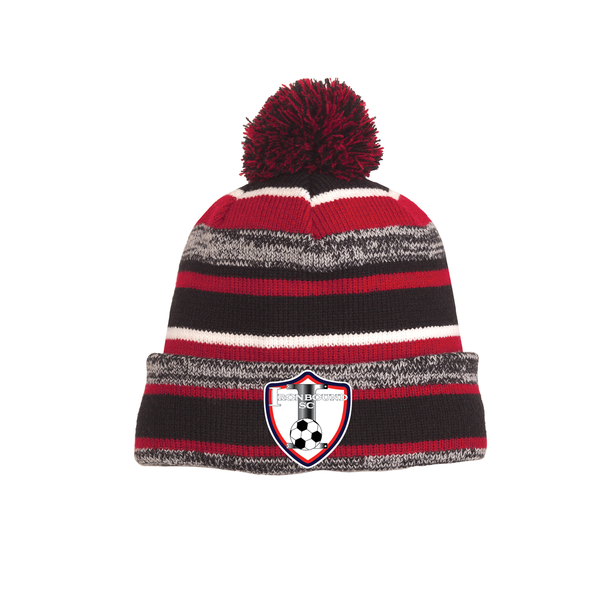 Ironbound SC New Era Sideline Bobble Beanie Red – Soccer Zone USA