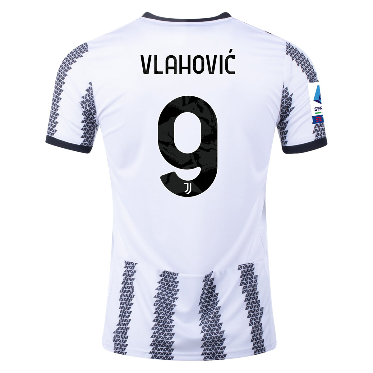 Men's Replica adidas Dusan Vlahovic Juventus Home Jersey 2022/23 H38907 ...