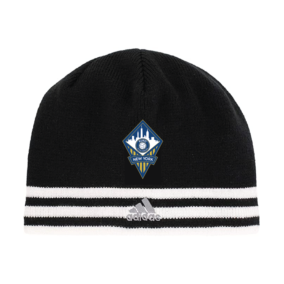 FA Euro FAN adidas Knit Beanie Black/White – Soccer Zone USA